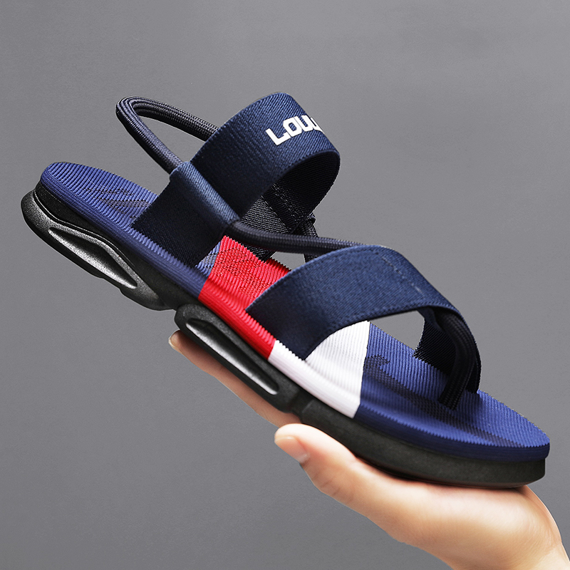 Slippers man summer ankle wrap shoes slip-resistant slide sandals ...